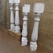 4 Balusters White Wood Architectural Salvage Spindles Porch - Etsy
