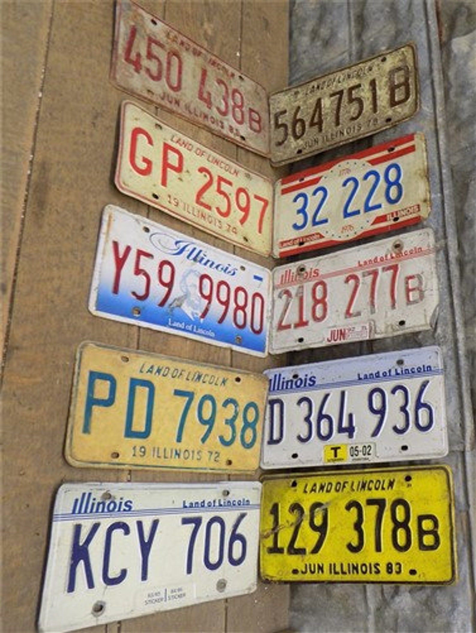 Set of 50 License Plates Lot Vintage Automobile Car Truck Tags | Etsy