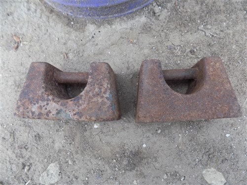 Pair 7 Lb Cast Iron Scale Weights Door Stop Paperweight - Etsy