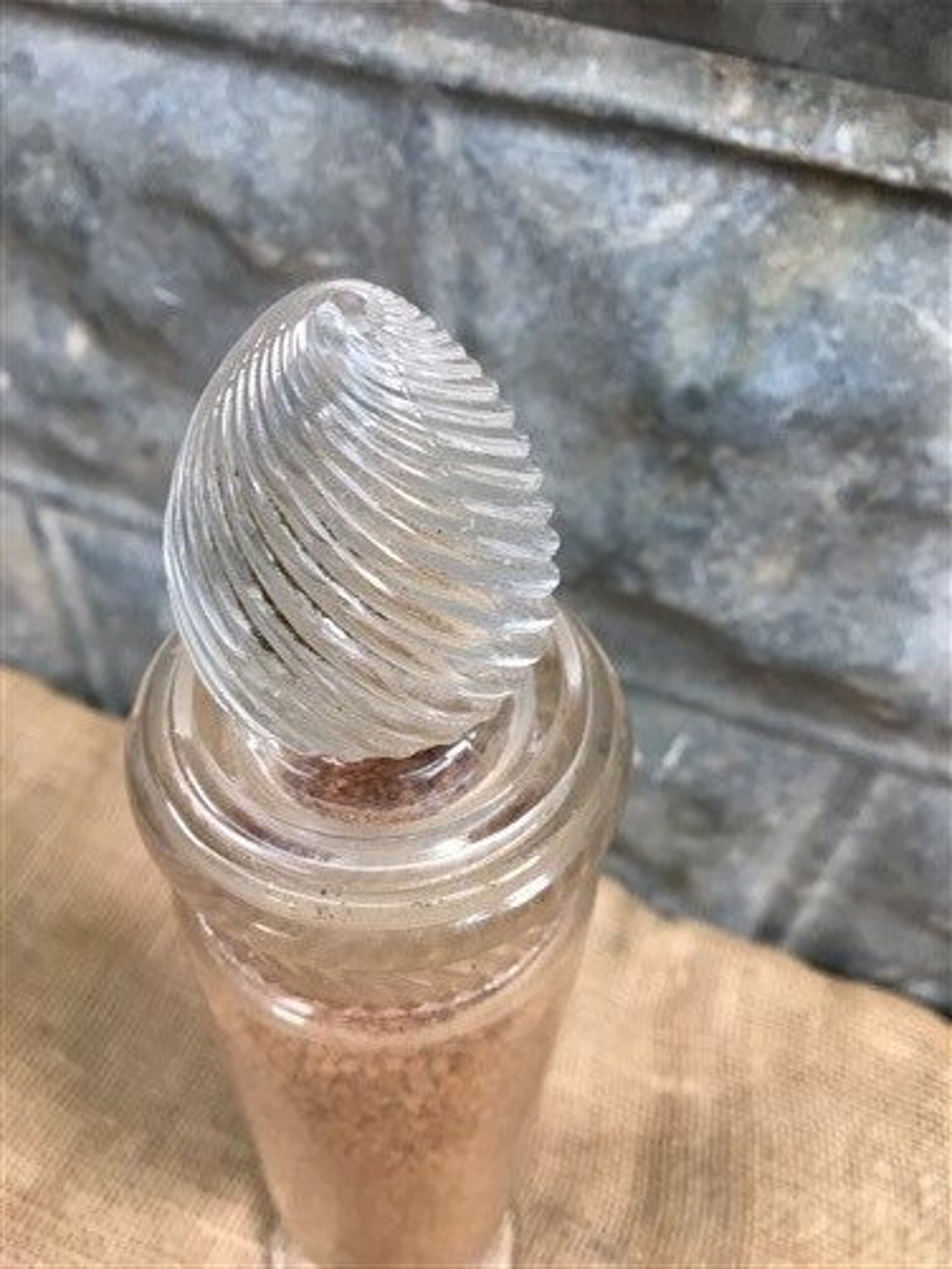 13 1/2 Inch Columbia Swirl Cylinder Apothecary Display Jar - Etsy