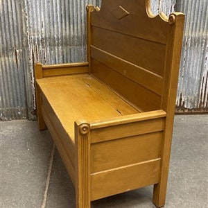 4' Wood Bench With Storage, Vintage Porch Garden Bench, Entryway Bench ...