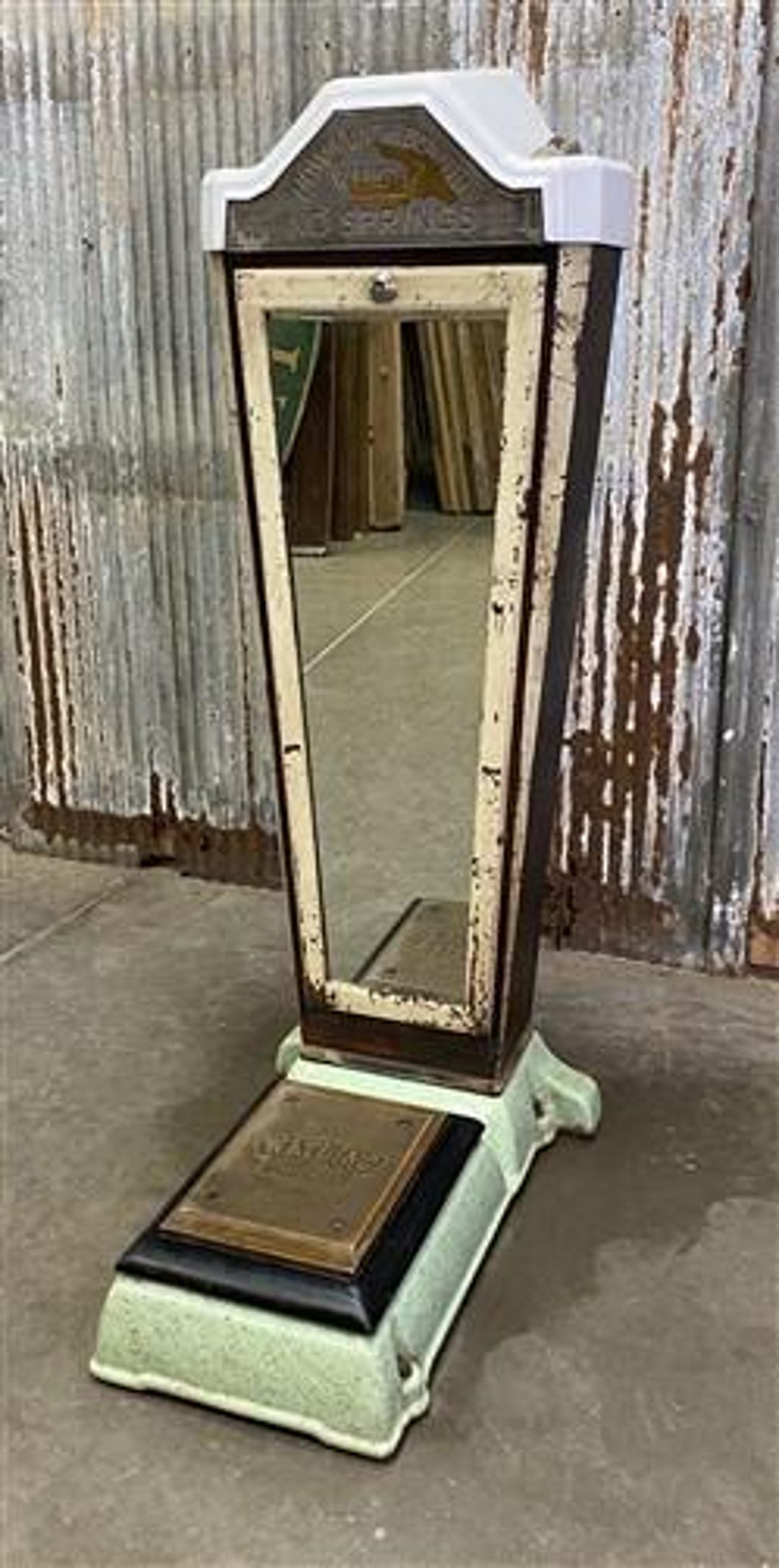 Watling Scale, Coin Scale. Chicago, IL, Porcelain Vintage, Arcade Penny ...