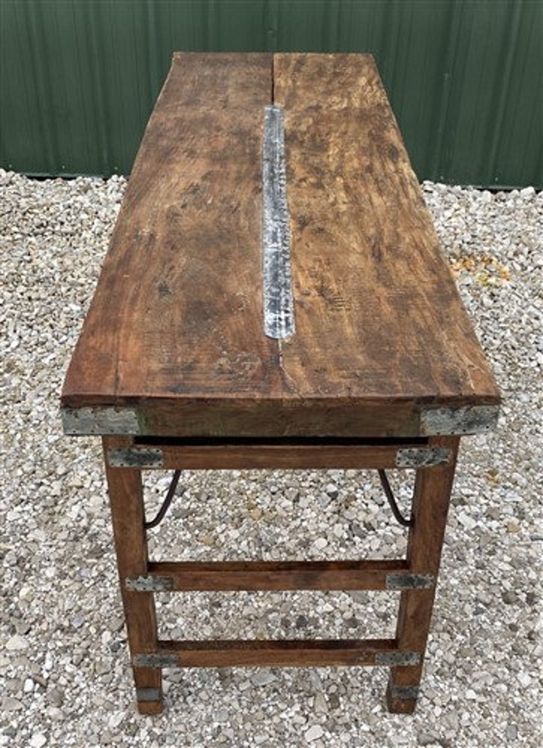 Rustic Folding Table, Vintage Dining Room Table, Kitchen Island, Sofa ...