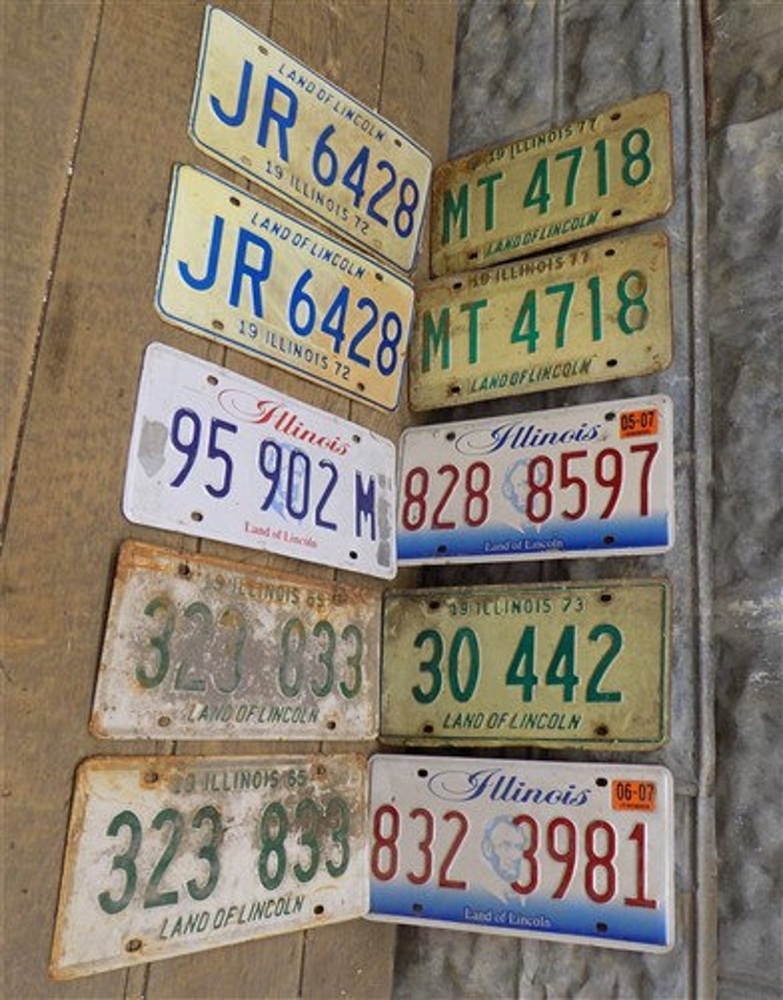 Set of 50 License Plates Lot Vintage Automobile Car Truck Tags | Etsy