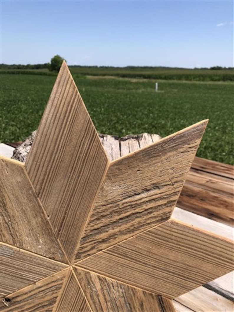 20 Amish Made Wooden Star Reclaimed Barn Wood Star - Etsy