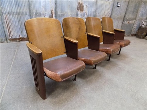 4 Padded Folding Theater Seats Auditorium Theatre Seat - Etsy