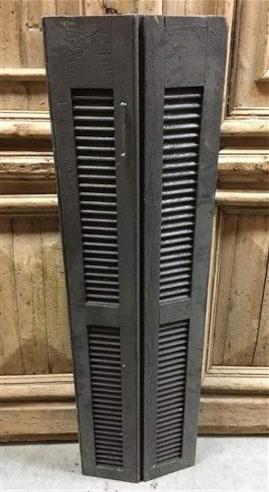 Wood Shutters Lot Victorian Window Louver Plantation Door Mission ...