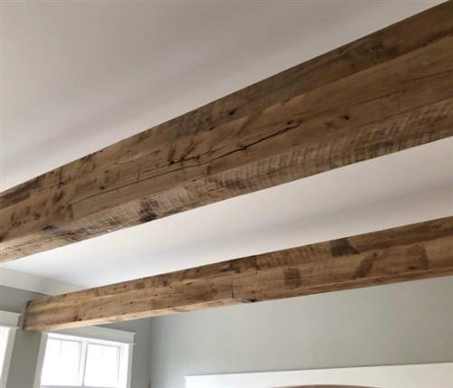 Faux Box Beam, Custom Reclaimed Barn Wood, Fireplace Mantel, Free Quote ...