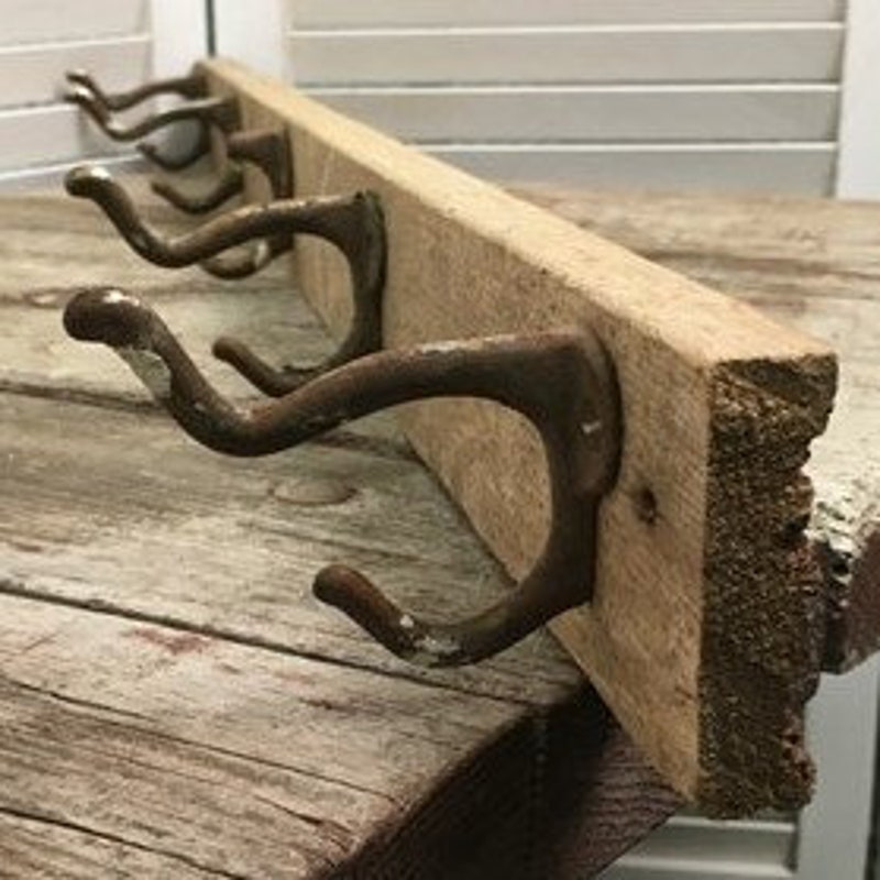 Rustic Metal Hooks - Etsy