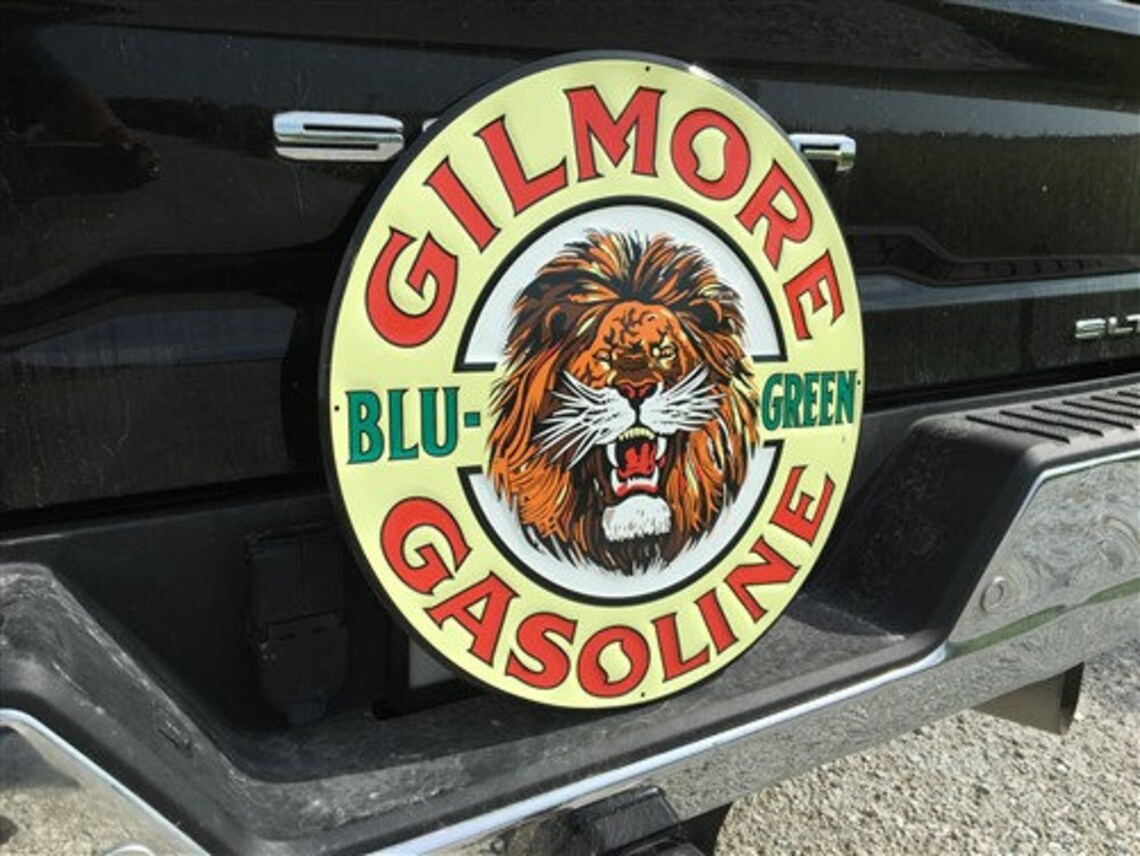 Gilmore Gasoline Blu Green Sign Metal Advertising Sign - Etsy
