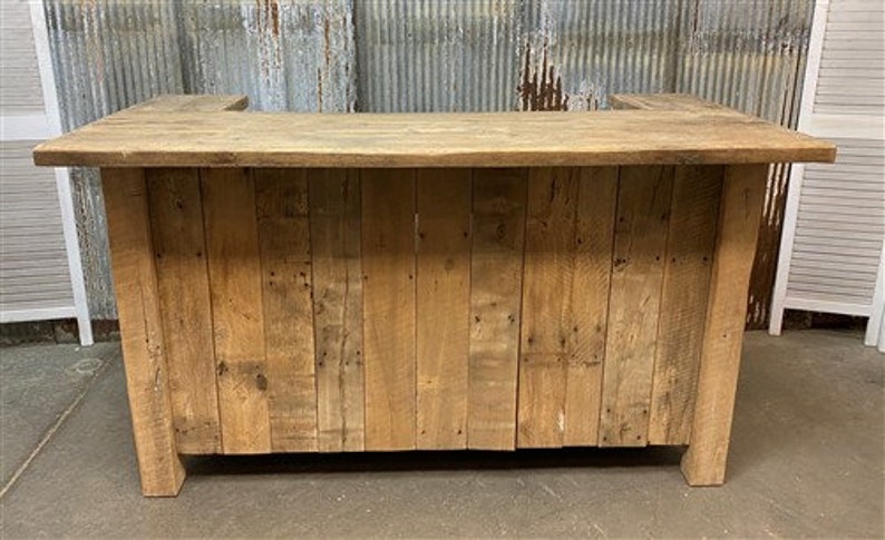 6' Amish Made Front Bar Custom Made to Order Pine Wood - Etsy
