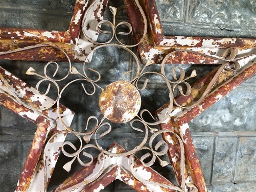 Large Star Architectural Wood Metal Window Frame Rustic | Etsy