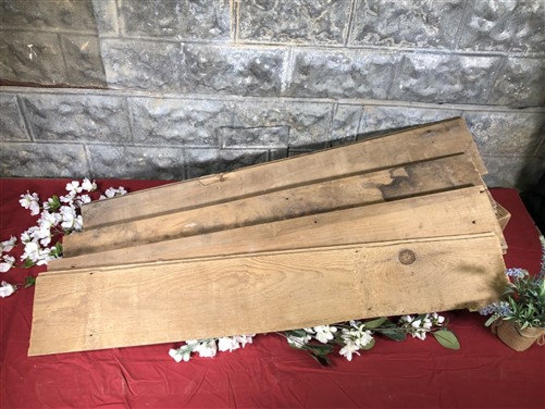 4 Barn Wood Reclaimed Planks, Wall Siding Boards, Rabbet Edge Lumber ...