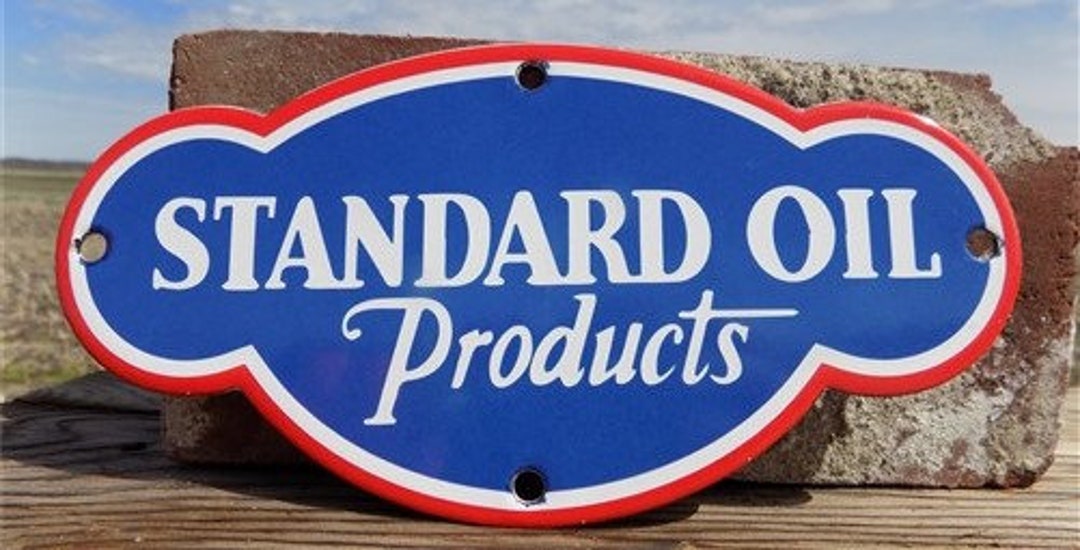 Standard Oil Products Sign, Metal Porcelain Advertising Sign, Gas ...