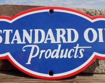 Standard Oil Products Sign - Etsy
