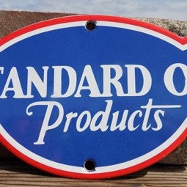 Standard Oil Products Sign - Etsy