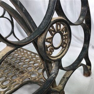 Treadle Sewing Machine, Cast Iron Base, Industrial Age Standard ...