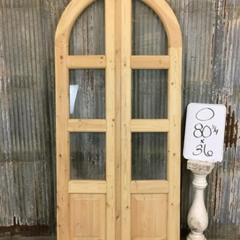 Glass Panel Front Double Door - Etsy