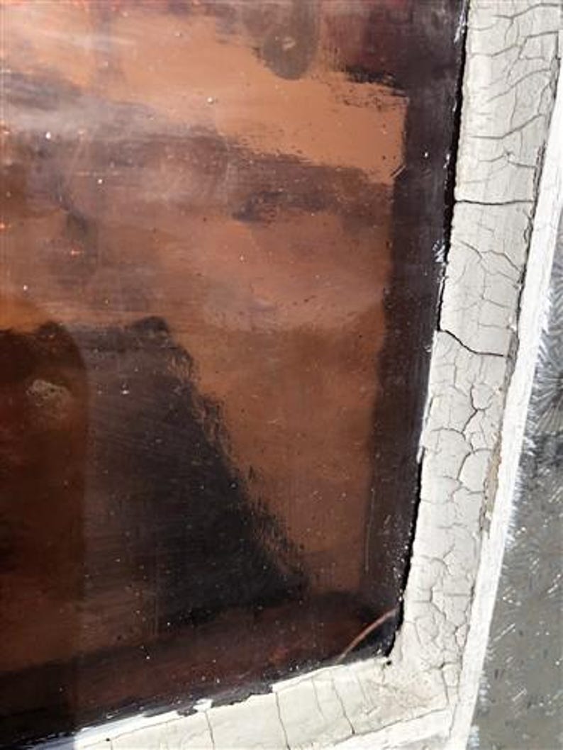 Antique Stained Glass, Rectangular Church Window, Architectural Art ...