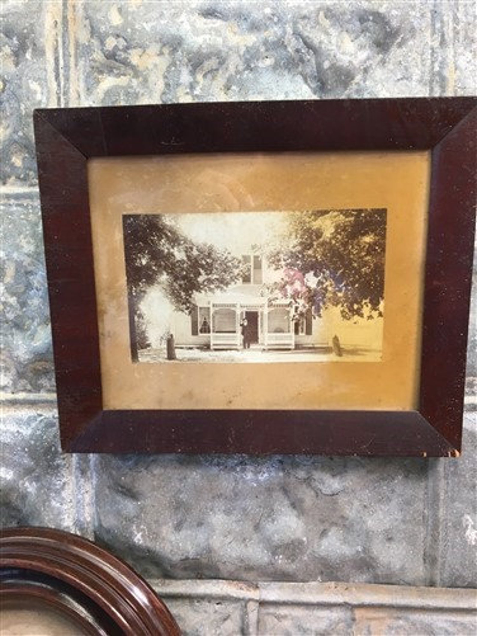 2 Vintage Victorian Wooden Frames Rectangular Round Frames | Etsy
