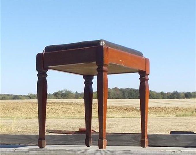 Sewing Machine Stool Chair Seat Cabinet Singer Wood Piano Bench Singer ...