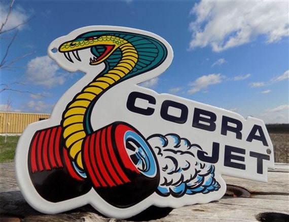 Cobra Jet Sign Metal Porcelain Sign Advertising Sign Ford - Etsy