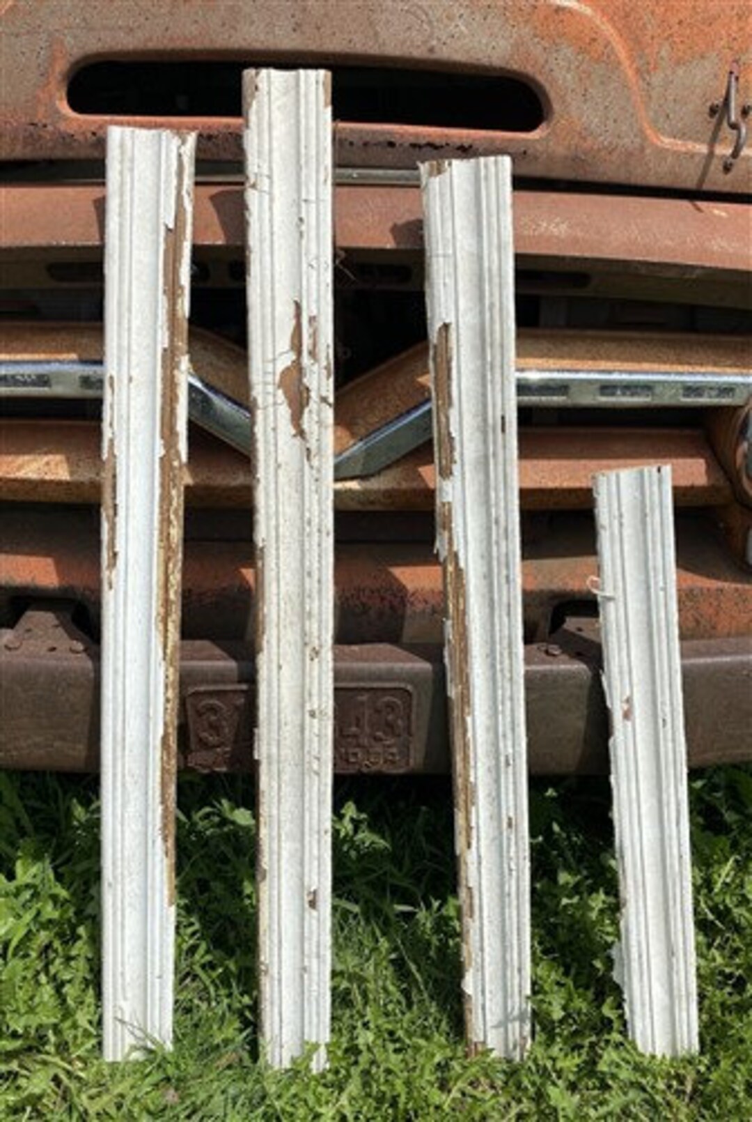 4 Wood Trim Pieces, Architectural Salvage, Reclaimed Vintage Crown ...