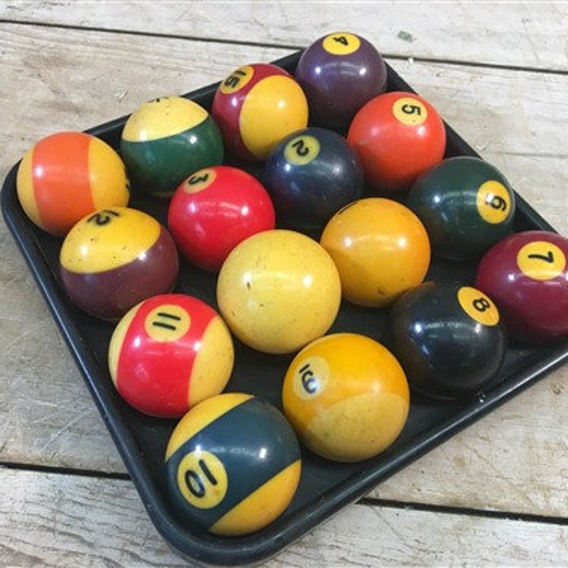 Vintage Pool Balls - Etsy