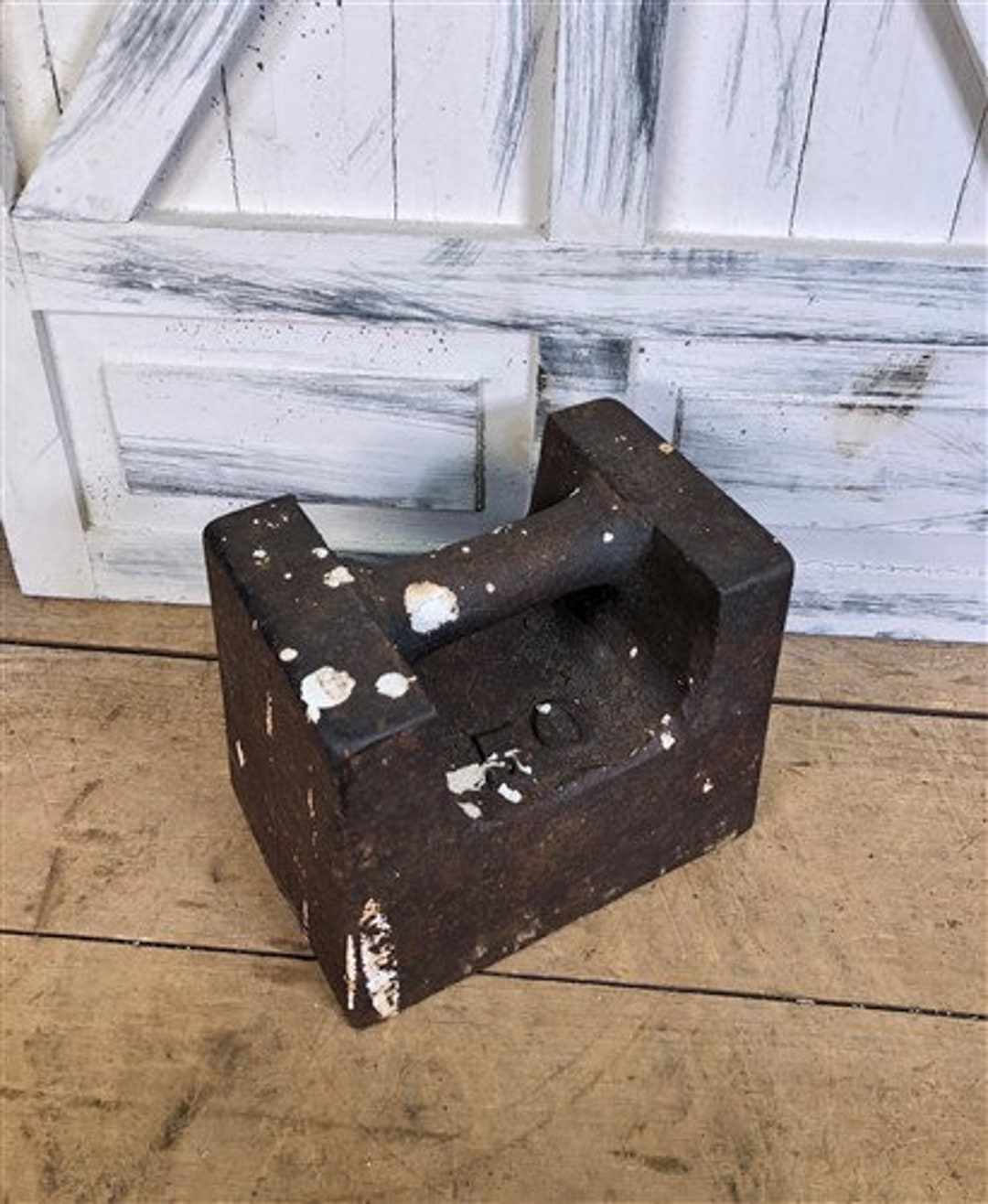 50 Lb US Standard Platform Scale Weight Doorstop Hitching Post - Etsy
