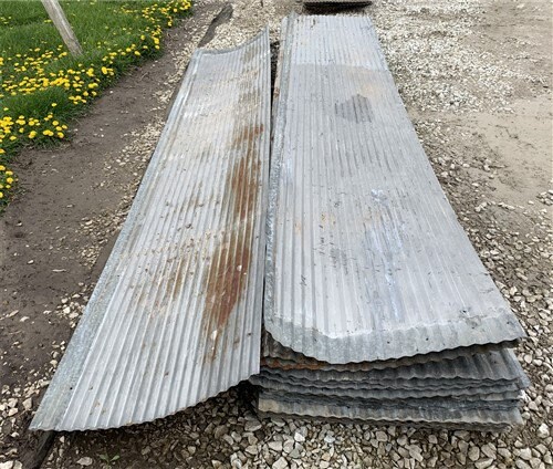Metal Rustic Thin Ribbed A2 Galvanized 71 Sheets Barn Tin Roofing ...