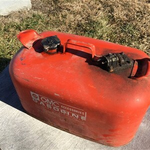 6 Gallon OMC Gasoline Gas Fuel Tank, Vintage Outboard Boat Motor Gas ...