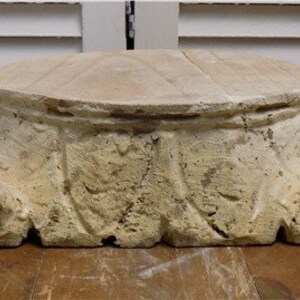 Wooden Architectural Column Base, Ionic Column Plinth, Wood Riser Base ...