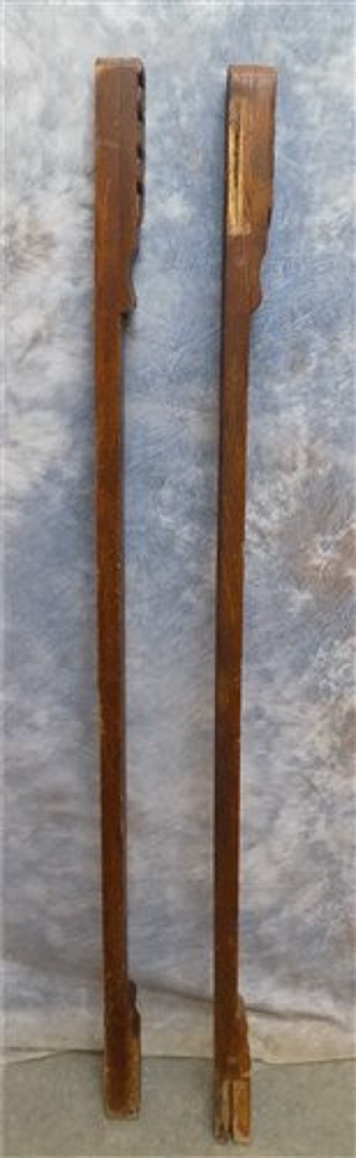 2 Wood Posts Furniture Crown Molding Architectural Salvage Trim Vintage ...