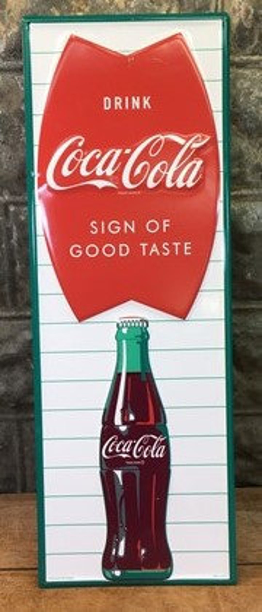 Drink Coca Cola Sign Good Taste, Metal Advertising Sign, Coca Cola ...