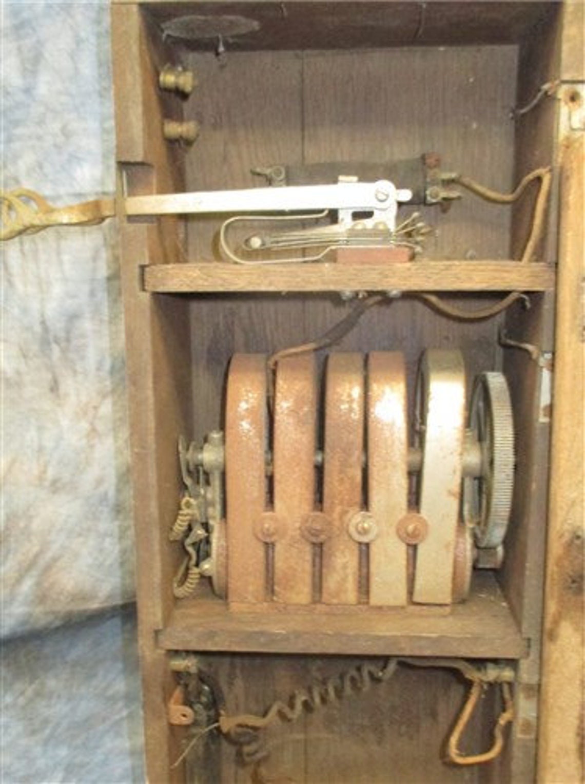 Hand Crank Oak Telephone Box Magneto Ringer Kellogg Stromberg | Etsy