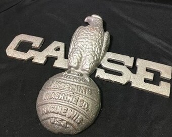 Case Implement Cast Iron Eagle Emblem, Advertising Sign Threshing Farm Machine G Cast Iron Case ...