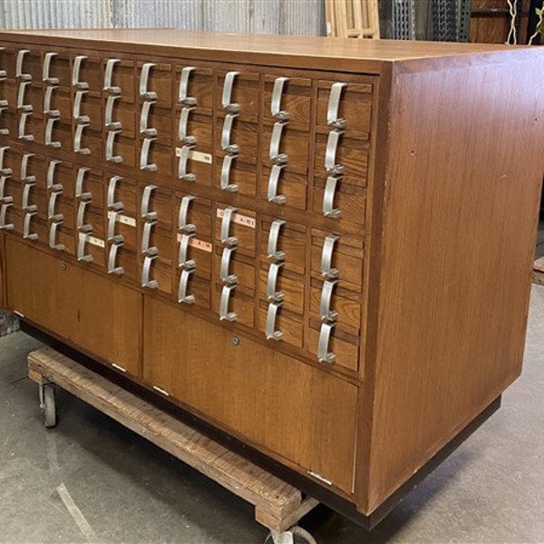 Library Card Catalog - Etsy