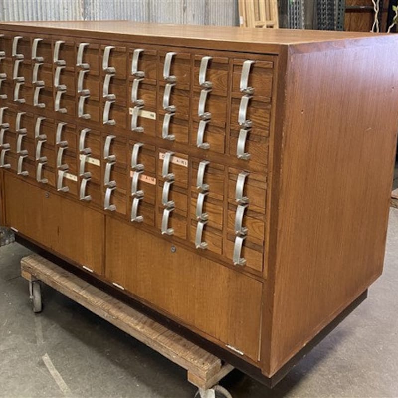 Library Catalog Cabinet Drawer - Etsy