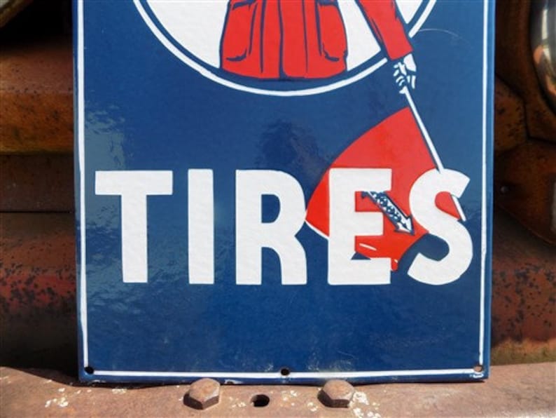 Hood Tires Porcelain Metal Sign Hood Tires Advertising Sign - Etsy