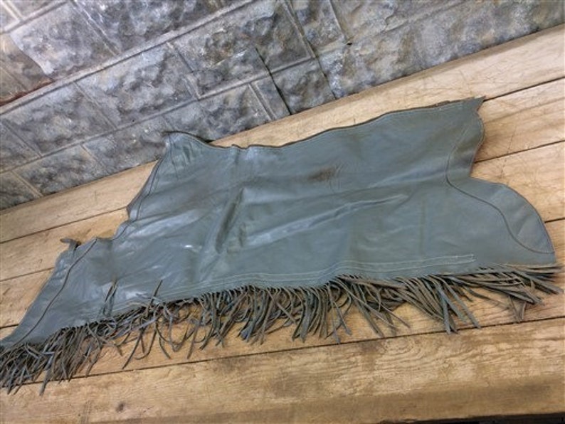 Gray Leather Fringed Chaps Cowboy Western Concho Rodeo - Etsy