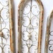 3 Large Arched Wood Metal Gothic Window Frames, Architectural Window ...