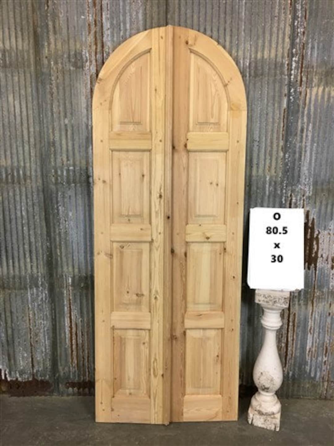 Arched French Double Doors 30x80.5 European Styled Doors, Panel Doors M ...