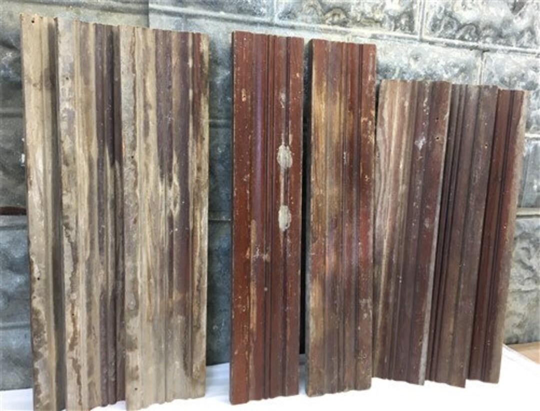 Wood Trim Pieces, Architectural Salvage, Reclaimed Vintage Wood ...