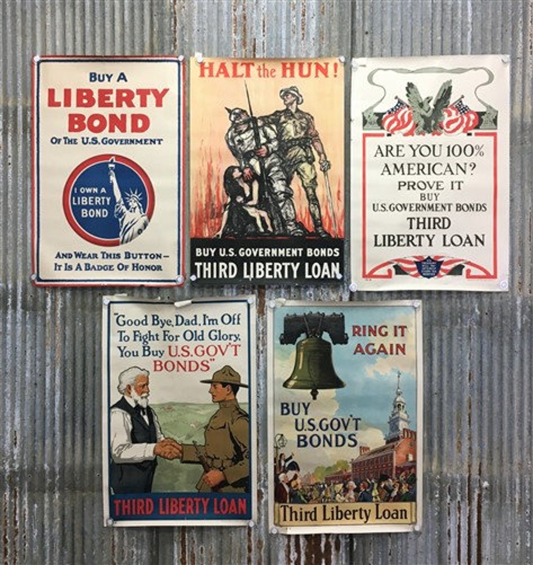 WW2 War Bonds Posters Liberty Bonds US Govt Bonds Vintage - Etsy Australia