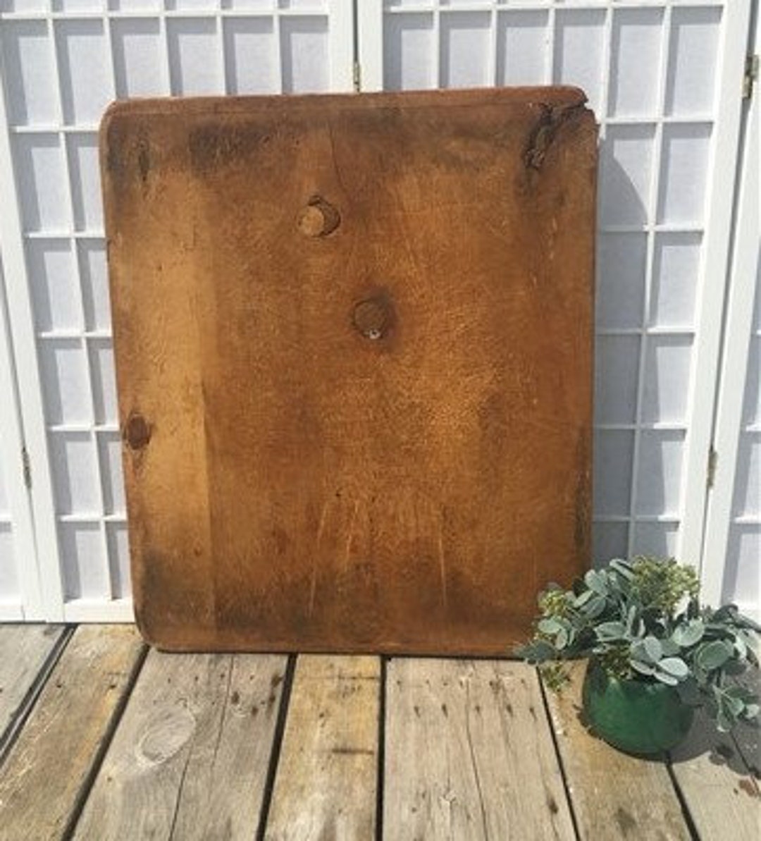 XL Vintage Turkish Bread Board, Wood Bread Board, Charcuterie Cheese ...