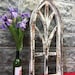 Rustic Arched Farmhouse Window Frame, Faux Window Frame Wall Decor ...