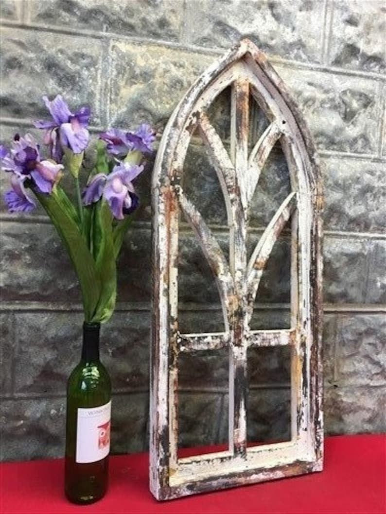 Rustic Arched Farmhouse Window Frame Faux Window Frame Wall - Etsy