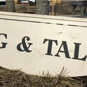 Big & Tall Sign, Vintage 2 Sided Hanging Advertising Sign, Mens ...