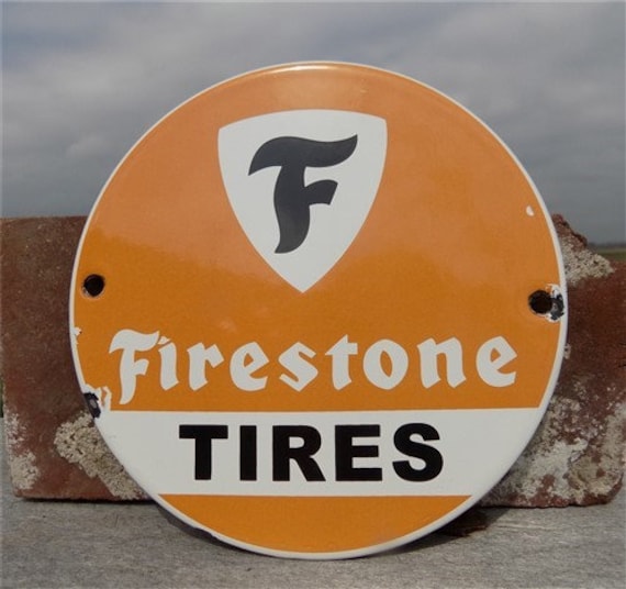 Firestone Tires Sign Metal Porcelain Advertising Gas Station | Etsy