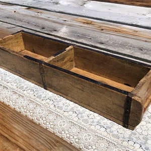 Double Rustic Wood Brick Mold, Farmhouse Brick Mould Box Storage Crate ...